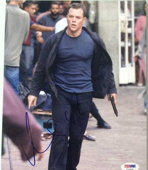 Автограф : Matt Damon / Мэтт Деймон / Bourne