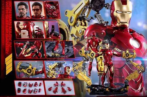 Hot Toys Iron Man Mark IV Diecast Suit-Up Gantry