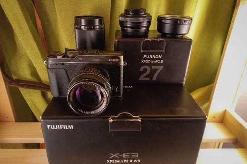 Fujifilm x-e3 + xf 27mm + 50mm f 1.2