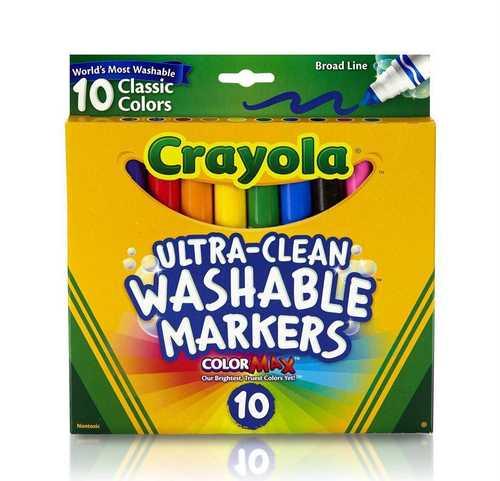 Crayola фломастеры для детей смываемые 10 шт