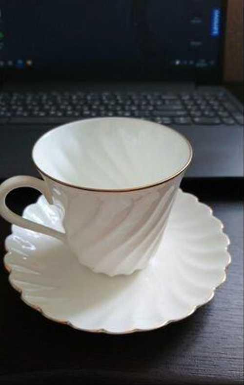 Чашка+блюдце кофейная пара (фарфор)