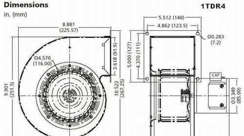 Вентилятор улитка бу Dayton 4C869