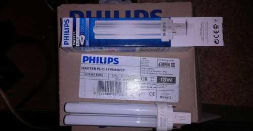 Лампа энергосберегающая philips 18/840 2p G24d-2