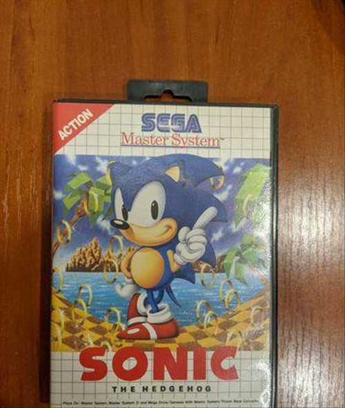 Sonic the Hedgehog UPC стикер Sega Master System