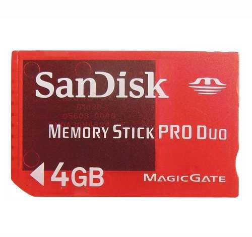 Sandisk Memory Stick Pro Duo 4gb