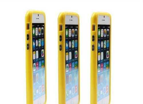 Бампер для iPhone 6 желтый