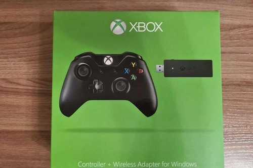 Геймпад Microsoft Xbox One, с адаптером