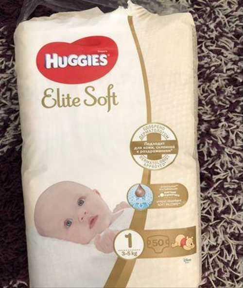 Подгузники Huggies elite soft 1