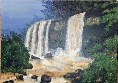 Картина "Водопад" акрил 40х50