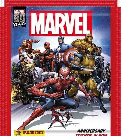 Marvel 80 лет (panini) простая наклейка