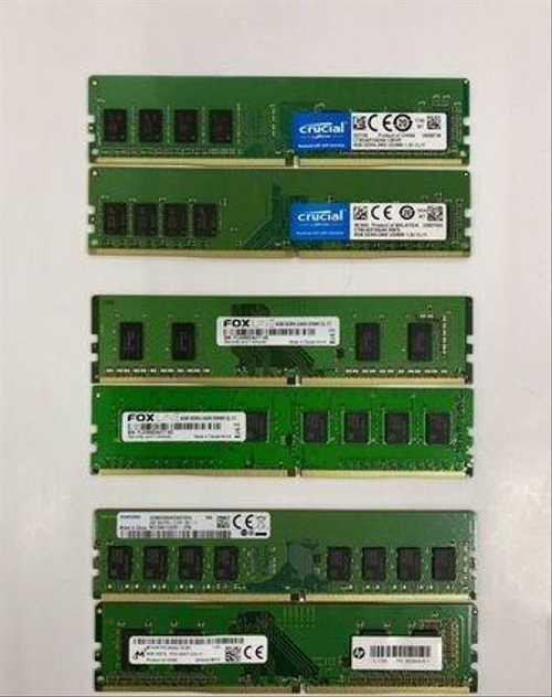 Оперативная память DDR4 4/8Gb 2133/2400 MHz