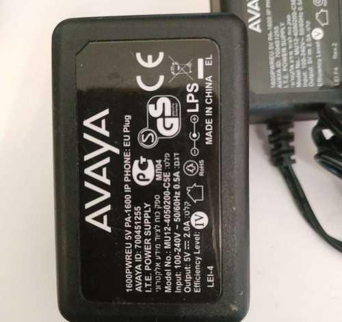 Avaya блок питания 5V 2.0A | Festima.Ru - Мониторинг объявлений