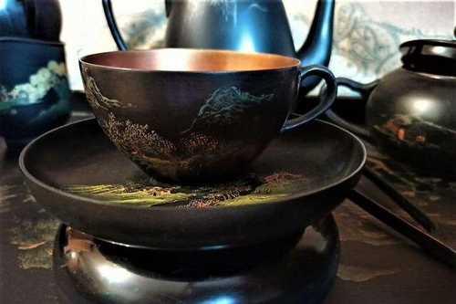 Чайный сервиз из дерева