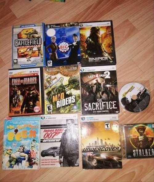 Dvd диски игры, pc games цена за 12 шт