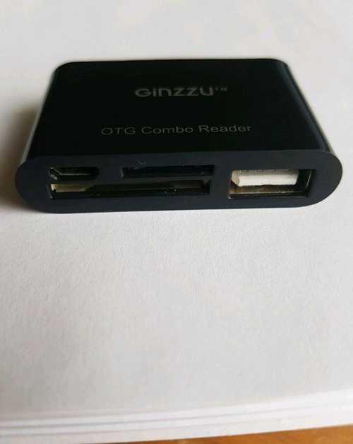 Адаптер OTG usb, microSD, SD, microUSB