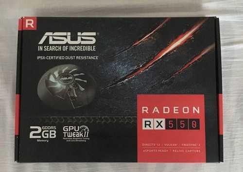 Видеокарта asus rx550