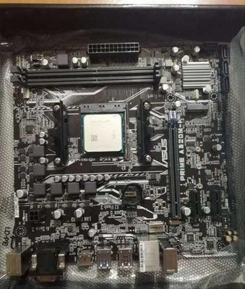 Связка am4 athlon 200g, Asus prime a320m-k, vega3