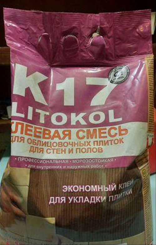 Плиточный клей, затирка Litokol