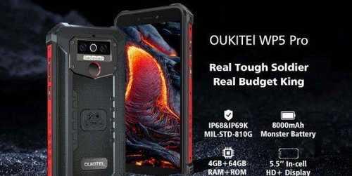 Новые Oukitel WP5 WP5 Pro (4/64) IP68 IP69