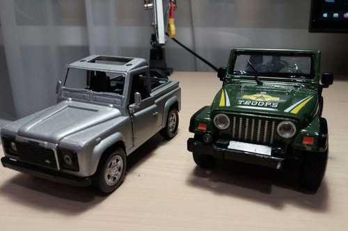 Модели Jeep и Land Rover на запчасти