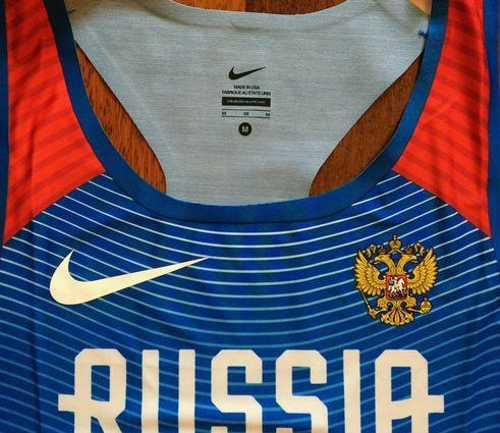 Беговая майка Nike Сборной России, Made in USA