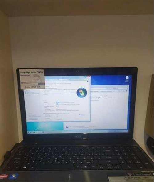 Ноутбук Acer aspire 5551G