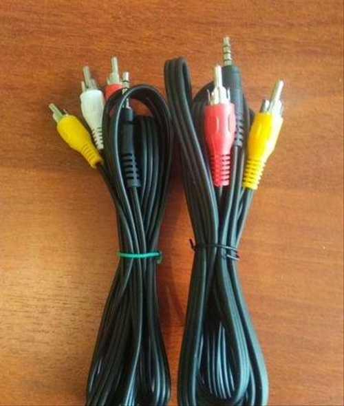 Адаптер переходник 3RCA (тюльпаны) на Mini Jack