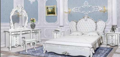 Спальня Дольче Вита (белый с серебром,золото)