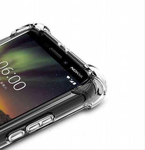 Противоударный чехол Nokia 6 прозрачный