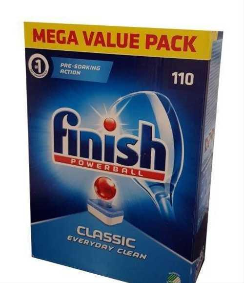 Таблетки для посудомойки finish classic 110шт