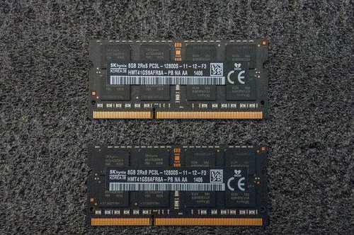 SO-dimm DDR3L 2x8gb 1600mhz CL11-11-11-28 SK hynix