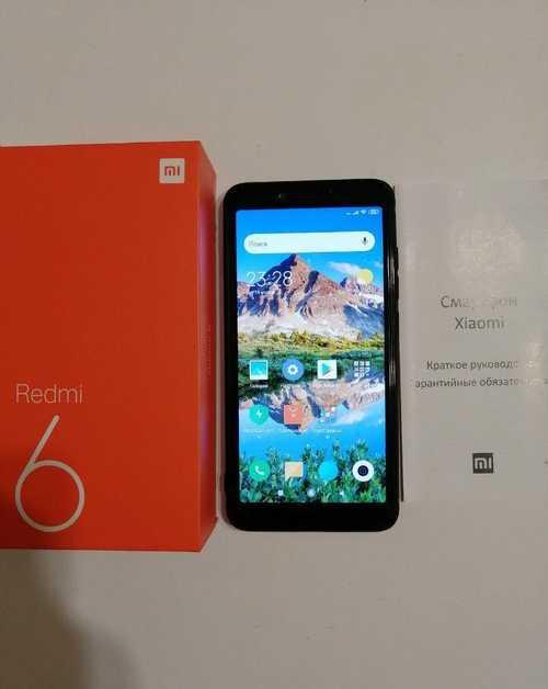 Xiaomi redmi 6.8ядерн.32/3gb.4G LTE. Сканер Face i