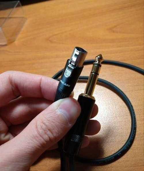 Акустический кабель mini XLR - Jack 1м