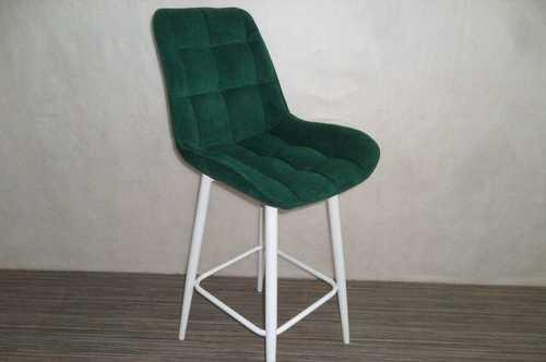Барный стул Диамонд зеленый велюр