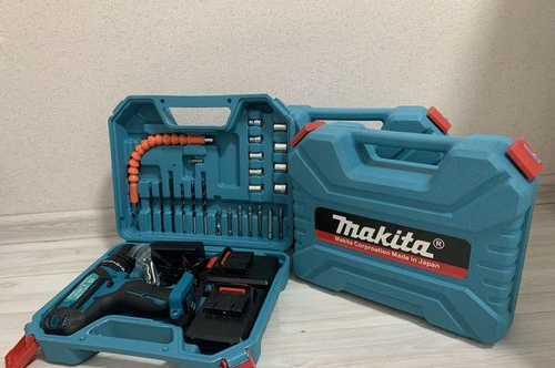 Шуруповерт makita 28в ударный с набором