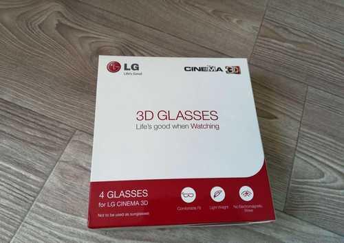 Новые 3D очки. 4шт. Lg