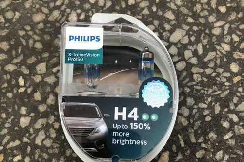 Лампа автомобильная галогенная Philips H4