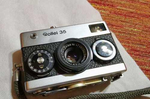Плёночный фотоаппарат Rollei 35 silver