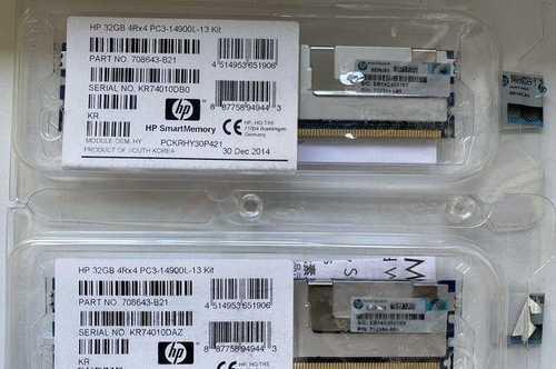 Серверная оперативная память 32gb PC3-14900L-13Kit