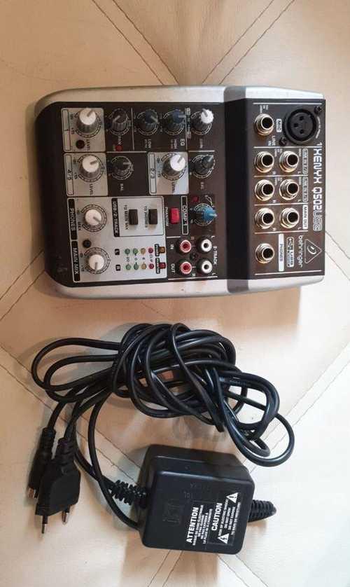 Микшерный пульт behringer usb xenyx Q502