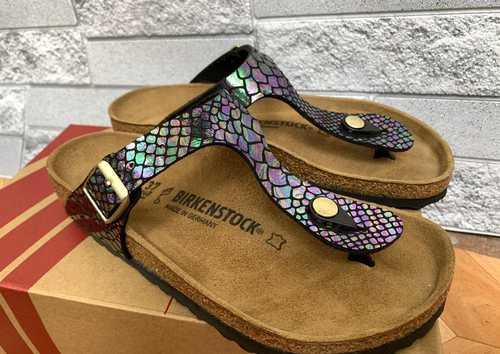 Сандали Birkenstock Gizeh Shiny Snake