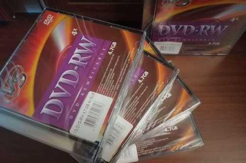 Болванки DVD-RW в кейсах, много