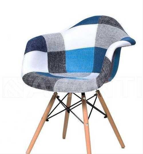 Кресло Patchwork blue Eames (пачворк блю)