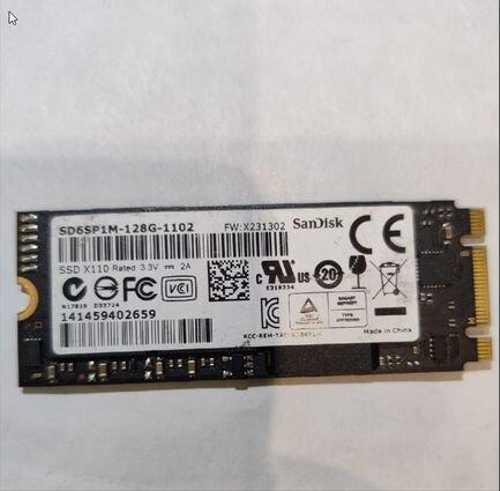 Накопитель SSD M.2 2260 128Gb SanDisk X110 SD6SP