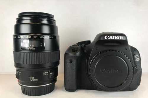 Canon EOS 600D kit EF 100mm 2.8 Macro (A412)