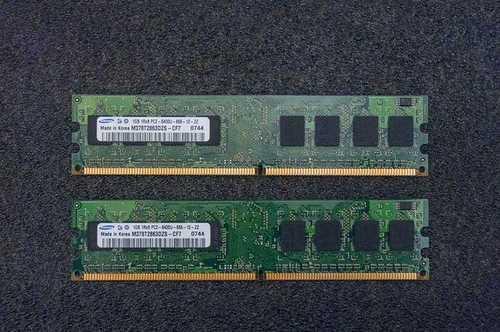 DDR2 2x1gb 800mhz 1Rx8 CL6-6-6-18 Samsung