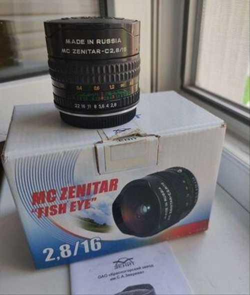 Объектив MC Zenitar "Fish eye" 2,8/16