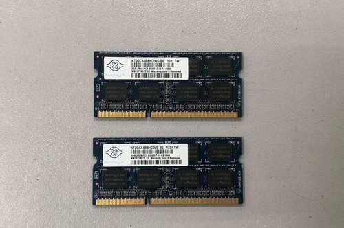 Комплект памяти на ноутбук DDR3 4Gb (2x2Gb) Nanya
