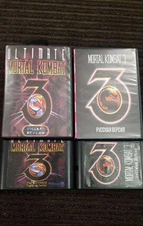 Картриджи Sega Mortal Kombat 3 Ultimate из 90х