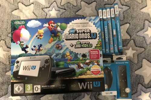 Nintendo Wii U premium pack + Игры + Аксессуары